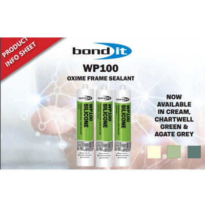 Bond It WP100 Premium Neutral Cure Oxime Silicone Sealant - Agate Grey ...