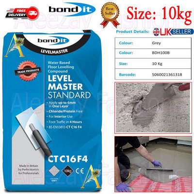 BondIt 10kg Self Levelling Compound Levelmaster Floor Cement Screed ...