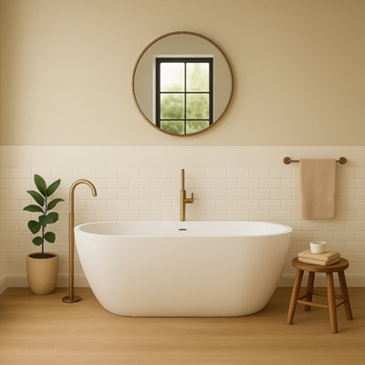 Bone Gloss Metro Tiles (50 Pack-1 Box-1m2 Coverage)-Premium Ceramic ...