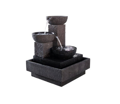 Bonnyrigg Fountain Solar Powered Water Feature With Cover