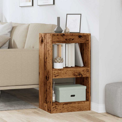 Book Cabinet Room Divider Old Wood 40x30x72 cm