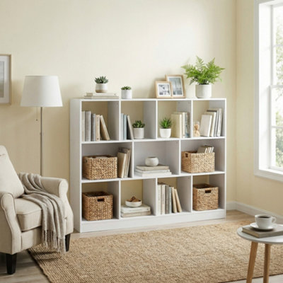 Bookcase, Bookshelf, Freestanding Storage Unit, 11 Open Compartments ...