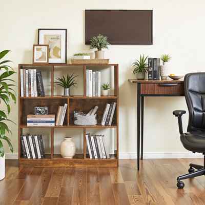 Bookcase, Bookshelf, Freestanding Storage Unit, 8 Open Compartments ...