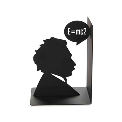 Bookend Decorative Einstein Quote Silhouette Upright Book Ends For ...