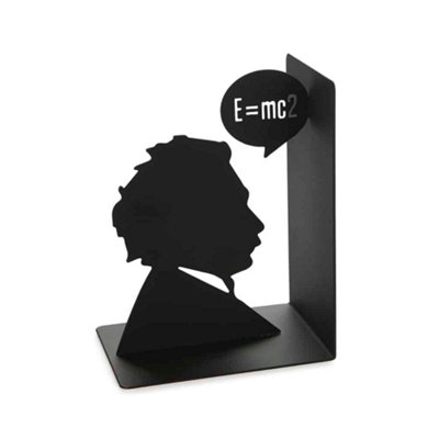 Bookend Decorative Einstein Quote Silhouette Upright Book Ends For ...