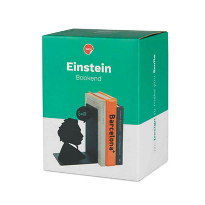 Bookend Decorative Einstein Quote Silhouette Upright Book Ends For ...