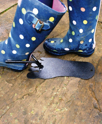 Boot Pull (Foot) - Steel Shoe Puller - Steel - L12 x W32.4 x H8.4 cm ...