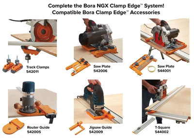 BORA 2500mm NGX Clamp Edge (1250+1250mm), Straight Cut Guide for ...