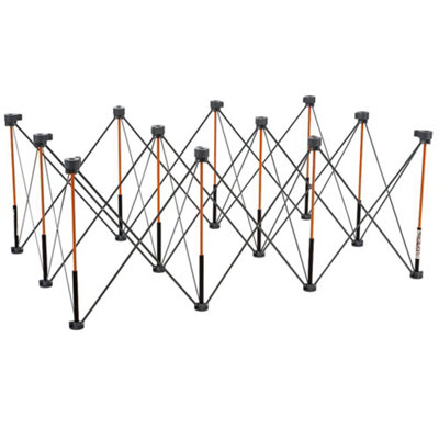 Bora Centipede 4x6ft 12 Strut Work Support and Portable Sawhorse with Accessories Work Stand 1.2m x