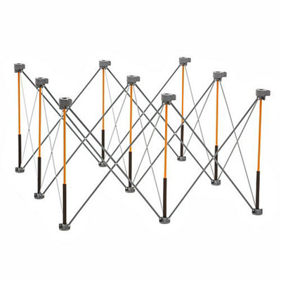 BORA Centipede Portable Work Stand, Includes 4 X-Cups, 4 Quick Clamps ...