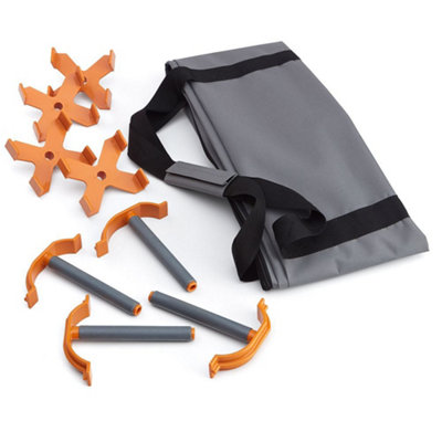 BORA Centipede Portable Work Stand, Includes 4 X-Cups, 4 Quick Clamps ...
