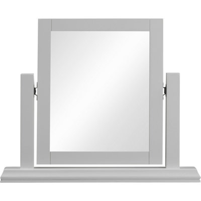 Bordeaux Dressing Table Mirror Pebble Grey (Fully Assembled )