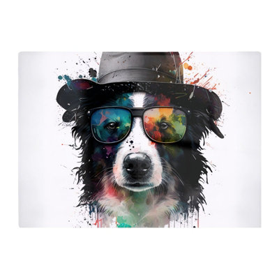 Border Collie Dog Chopping Board