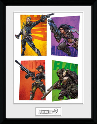 Borderlands Hunters 30 x 40cm Framed Collector Print | DIY at B&Q