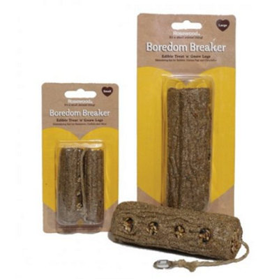 Boredom Breaker Treat N Gnaw Logs Large 15x4.5cm (Pack of 6)