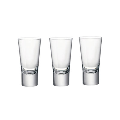 Bormioli Rocco 11cm Height Ypsilon Toughened 70ml Double Shot Glasses ...