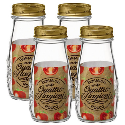 Bormioli Rocco 16cm Height Screw Cap Preserve Jars Glass Airtight ...