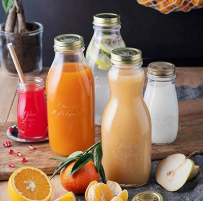 Bormioli Rocco 23 cm Height Screw Cap Preserve Jars Glass Airtight ...