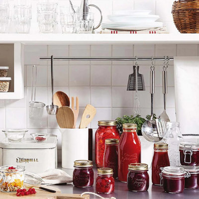 Bormioli Rocco 23 cm Height Screw Cap Preserve Jars Glass Airtight ...
