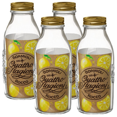 Bormioli Rocco 23 cm Height Screw Cap Preserve Jars Glass Airtight ...