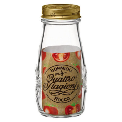 Bormioli Rocco 400ml Screw Cap Preserve Jars Glass Airtight Kitchen ...