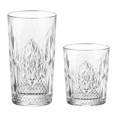 Bormioli Rocco 8 Piece Bartender Stone Glassware Set