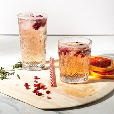 Bormioli Rocco 8 Piece Bartender Stone Glassware Set