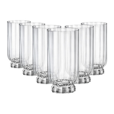 Bormioli Rocco Florian Highball Glasses - 430ml - Clear - Pack of 6