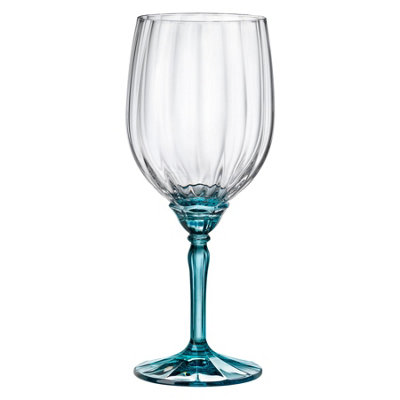 Bormioli Rocco Florian Red Wine Glasses - 535ml - Blue - Pack of 6