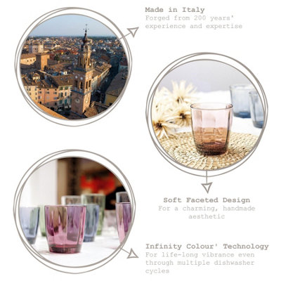 Bormioli Rocco Pulsar Double Old Fashioned Glasses - 390ml - Clear - Pack of 6