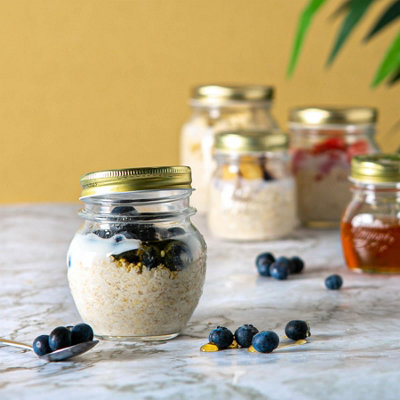 Bormioli Rocco Quattro Stagioni Glass Preserving Jars - 300ml - Clear ...