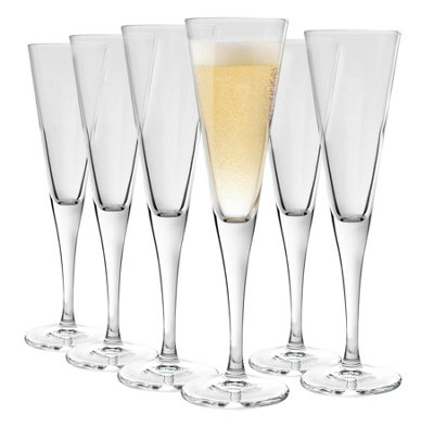 Bormioli Rocco Ypsilon Champagne Flutes - 160ml - Pack of 6
