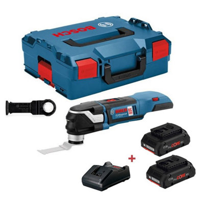 Bosch 18v GOP Multi Tool Cutter GOP18V-28N Starlock Plus Lboxx + 2 x ...