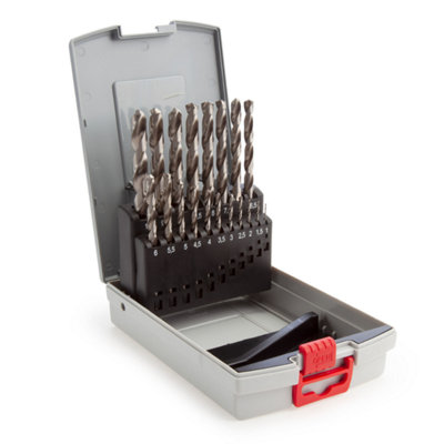 BOSCH 2608587013 19 Piece HSS-G Metal Drill Bit Set 1.0mm - 10.0mm in ...