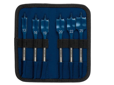 Bosch 2608900333 EXPERT Self Cut Speed Spade Drill Bit Set, 6 Piece ...