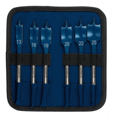 Bosch 2608900333 EXPERT Self Cut Speed Spade Drill Bit Set, 6 Piece ...