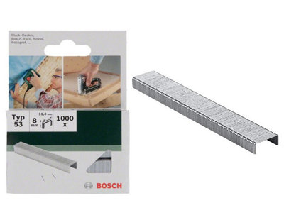 BOSCH 8mm Fine Wire Staples (1000/Pack) (To Fit: Bosch PTK 3.6 Li ...