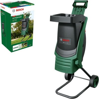 Bosch AXT Rapid 2200 Razor Sharp Garden Shredder 2200w + Collection Bag ...