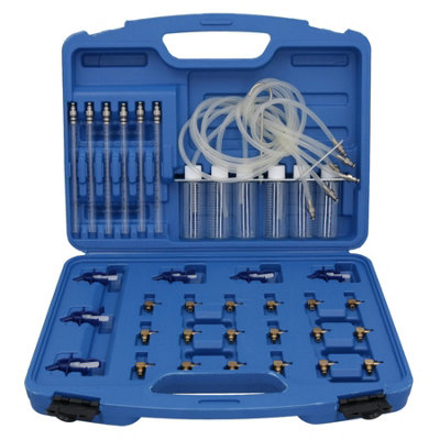 Bosch Delphi injector flow meter common rail fuel injector set and adaptors