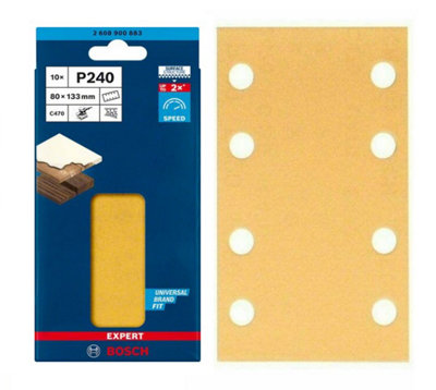 BOSCH Dual Application BEST for Wood & Paint Sanding Sheets (Rectangle ...