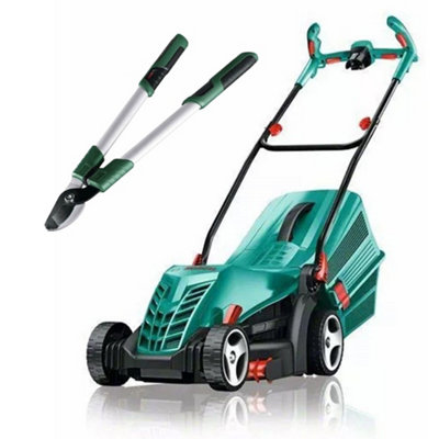 Bosch Electric Rotary Lawnmower Rotak Mower 36cm 1350w 40L + Long ...