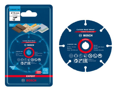 BOSCH Expert Carbide Multi Wheel Cutting Disc (76mm, 10mm) (1/Pack) (To ...