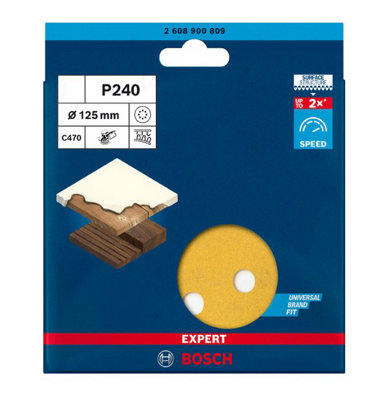 BOSCH Expert for Wood + Paint Sanding Sheets (Grit 240) (10/Pack) (For ...