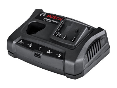 Bosch GAX 18 V-30 12v 18v Dual Charging Bay Charger With USB Port ...