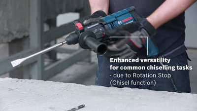 Bosch GBH2000 240v SDS Plus Rotary Hammer Drill 17 Piece Bit Set Point Chisel
