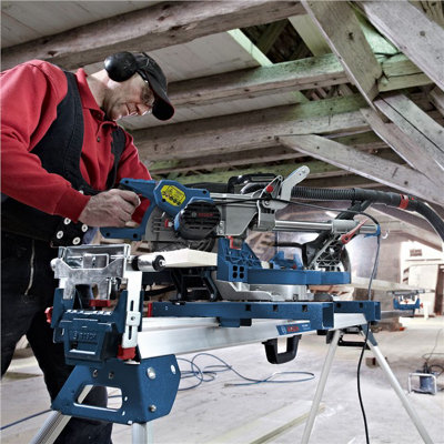 Bosch GCM8SJL 8" Sliding Mitre Saw with Laser & Blade 240v + GTA2600 ...