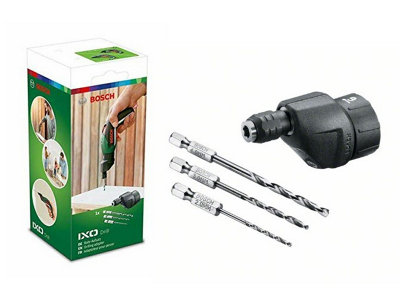 BOSCH IXO Drilling Adapter (c/w 3 Drill Bits) (To Fit: Bosch IXO ...