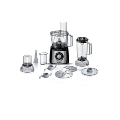 Bosch MCM3501MGB MultiTalent 3 Compact 800W Food Processor - Black ...