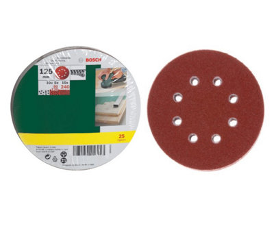 BOSCH Mixed Grit Sanding Sheets (25/Pack) (For: Bosch AdvancedOrbit 18 ...