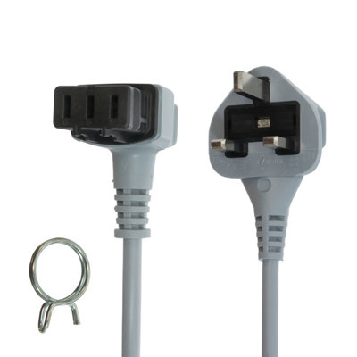 Bosch, Neff, Siemens Dishwasher 3-Pin UK Mains Plug Power Cord Cable ...